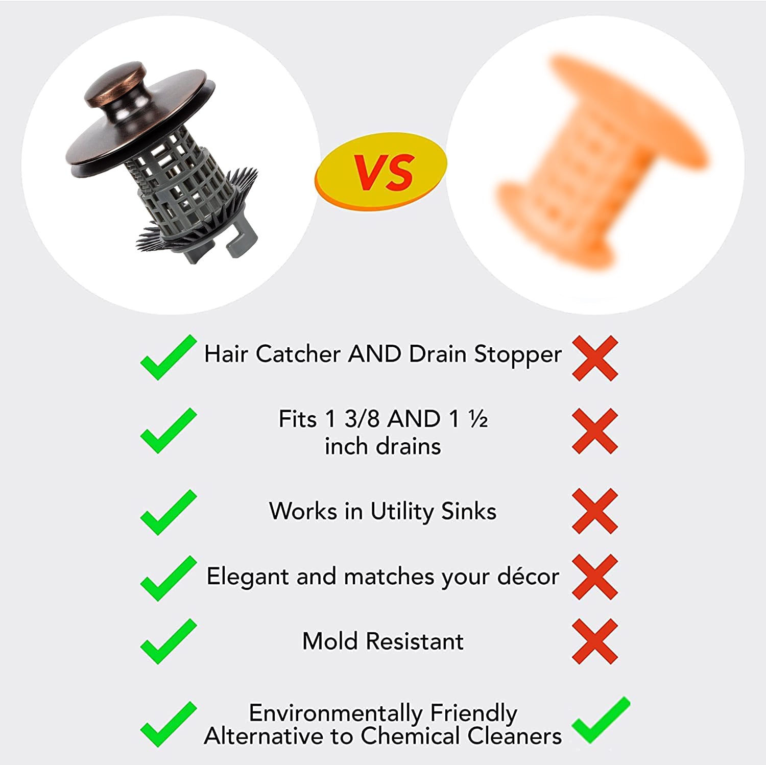 Drain Buddy: Tub Stopper and Hair Catcher Solutions– Drain Strain